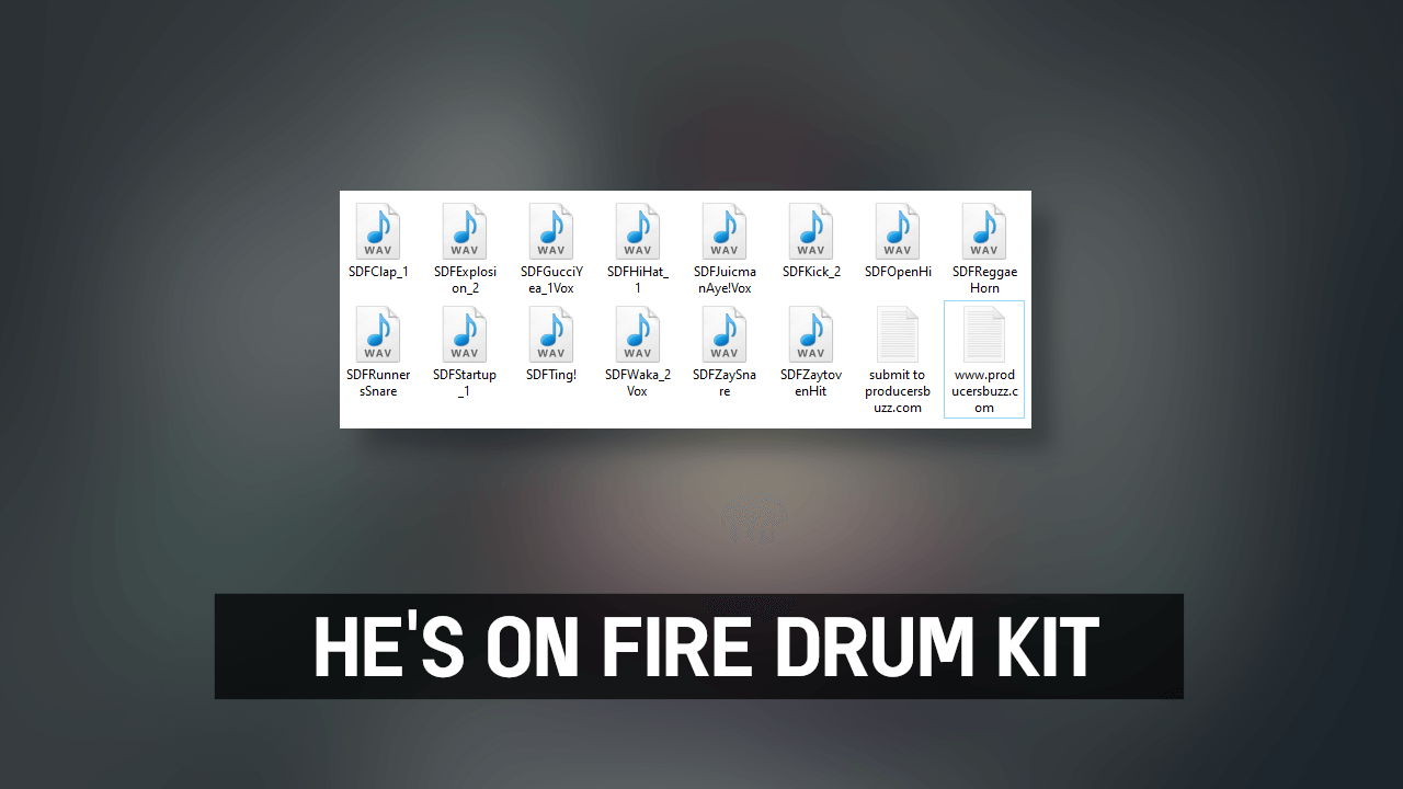Rap Drum Samples - He's On Fire Drum Kit