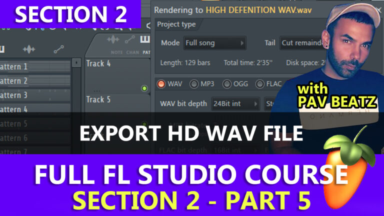 Exporting WAV Files in FL Studio Step By Step Tutorial
