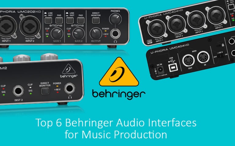 Top 6 Behringer Audio Interfaces for Music Production | Producersbuzz
