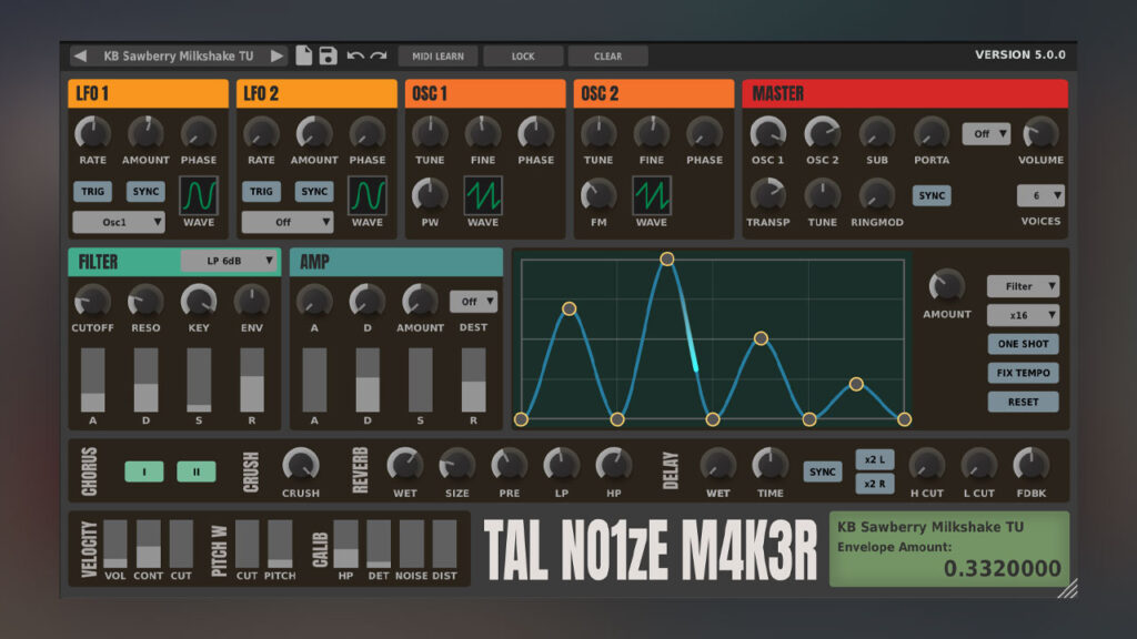 Free Tal Noisemaker VST with 256 Presets