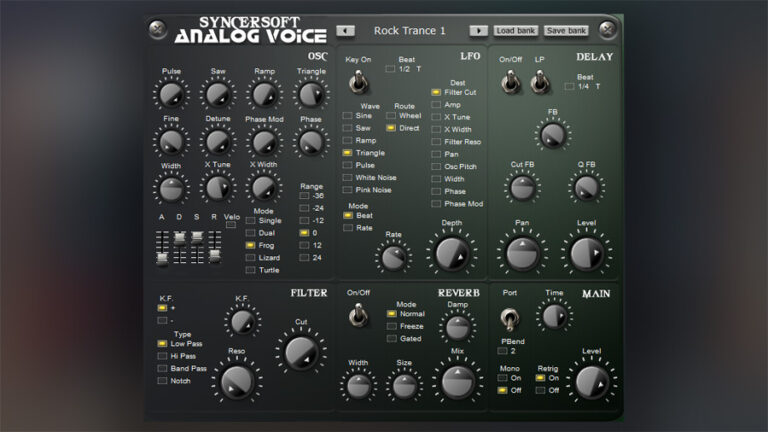 Analog Voice Free Synth VST with 64 Presets