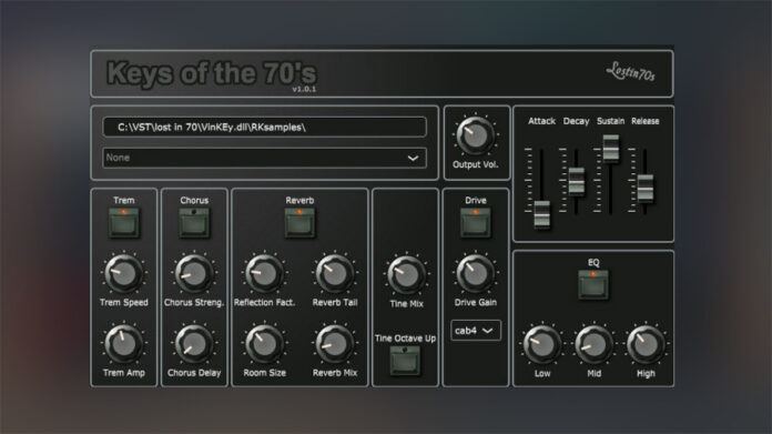 Keys of the 70s Free Piano VST Plugin (VST/AU)
