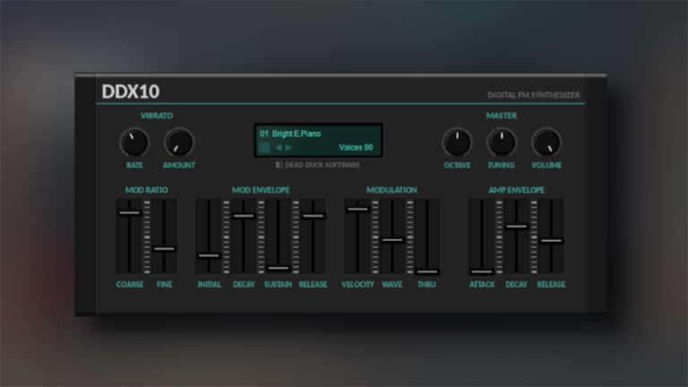 DX10 VST Inspired DDX10 FM Synth VST Plugin Download