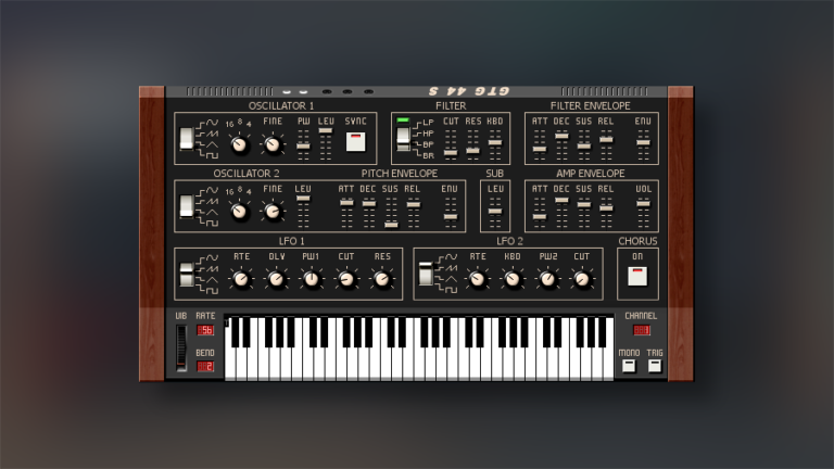 Free 44 S Old School Analog Synth VST Plugin with 52 Presets