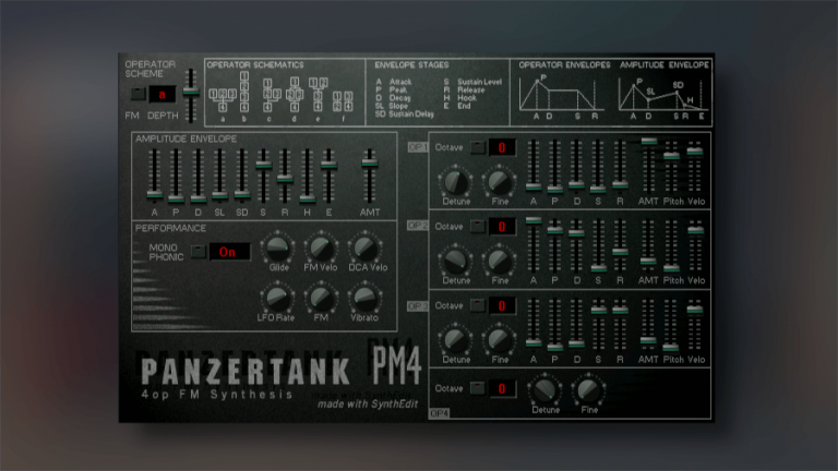 PM4 Free Phase Modulation Synth VST Plugin with 15 Presets