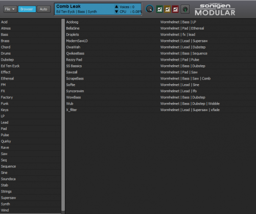 Sonigen Modular Synth VST Plugin with Over 200 Preset