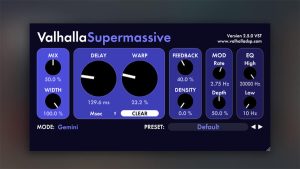Valhalla Supermassive Free Reverb VST with Free 100+ Presets