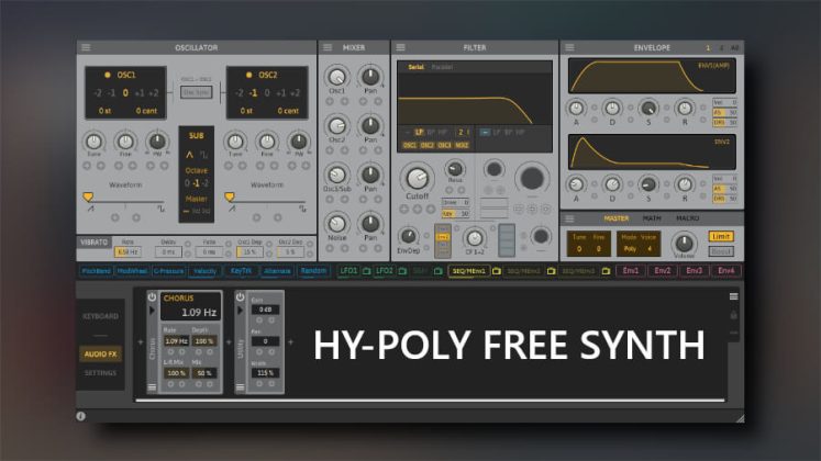 Hy-Poly Free Synth with 17 Free Synth Presets