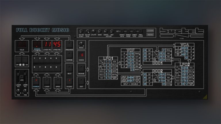 Bucket ONE Free Synth VST Inspired by Crumar BIT Synthsizer
