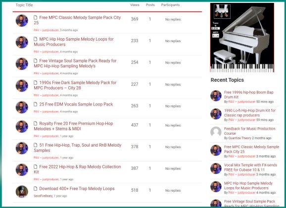 New Music Production Forum Website Just-Producer | Producersbuzz