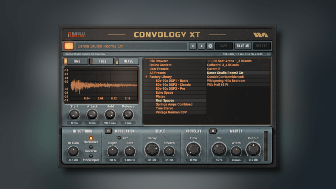 Convology XT Plugin - 74 Free Reverb VST Effect Presets