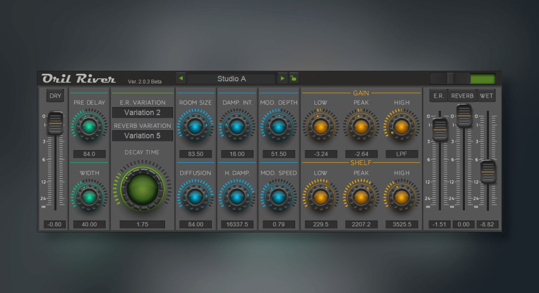 Orilriver Reverb Plugin with 36 Reverb Presets