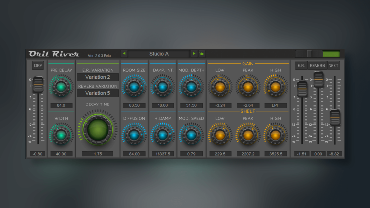 Orilriver Reverb Plugin with 36 Reverb Presets