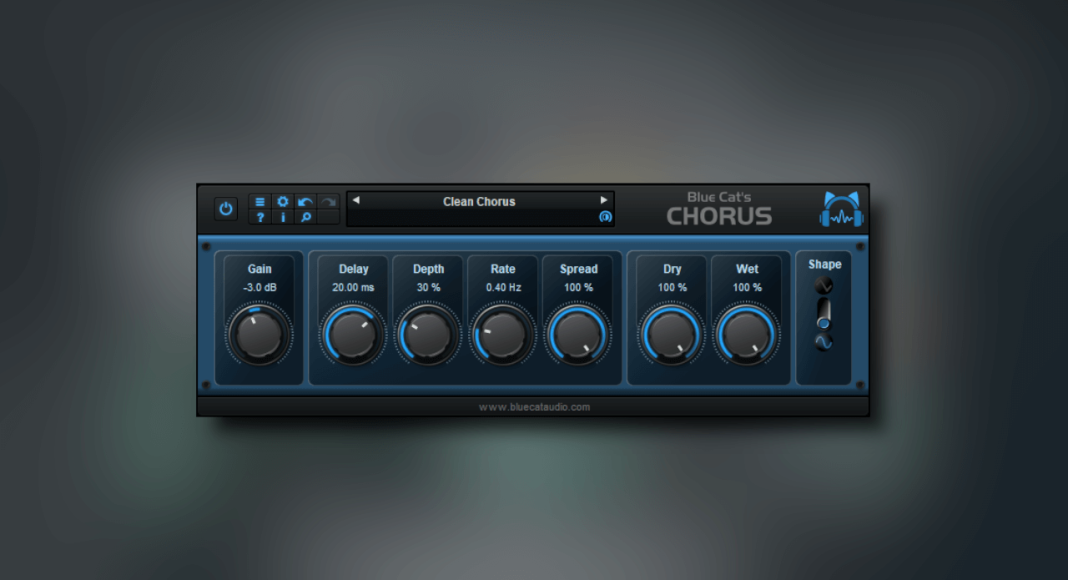 Blue Cat's Vintage Chorus Plugin, Great on Vocals