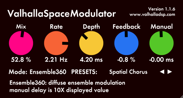 Valhalla Space Modular Chorus & Flanger VST