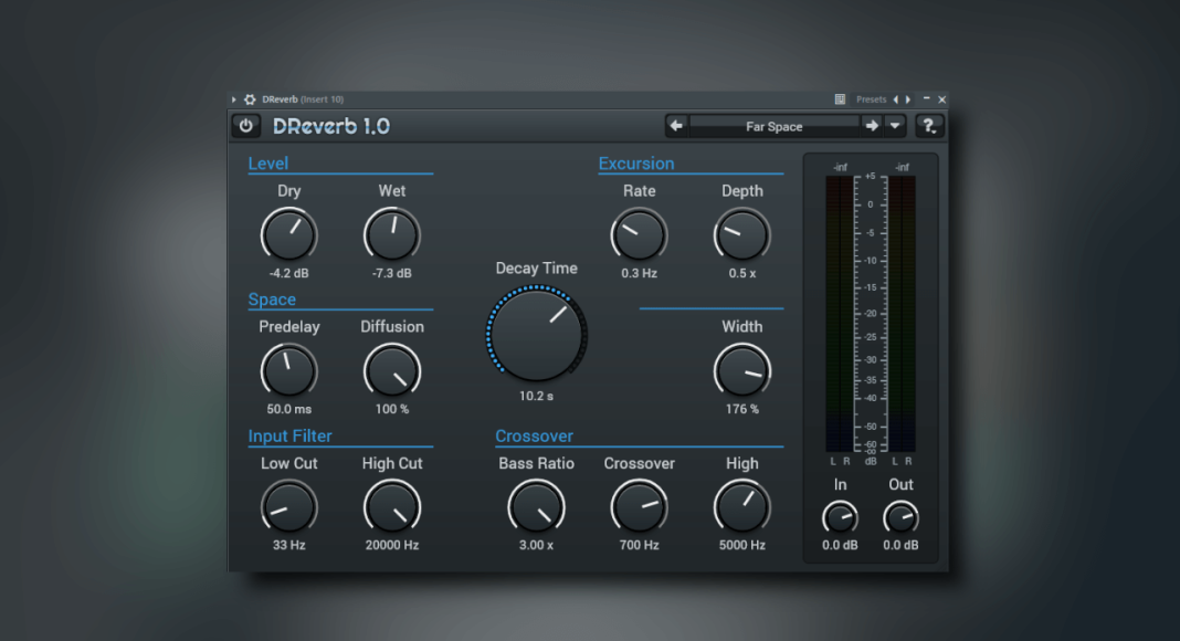 DReverb with 32 Free Reverb Presets