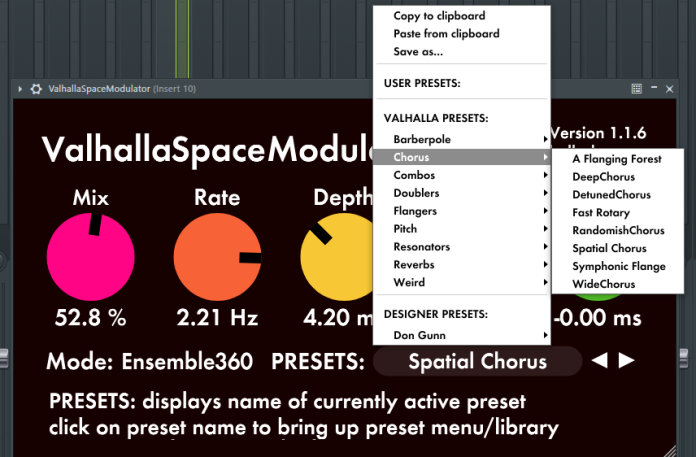 Valhalla Space Modular Chorus & Flanger VST