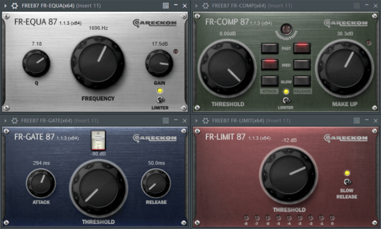 FR-Comp, FR-Gate, FR-Equa & FR-Limit Free VST Mixing Bundle