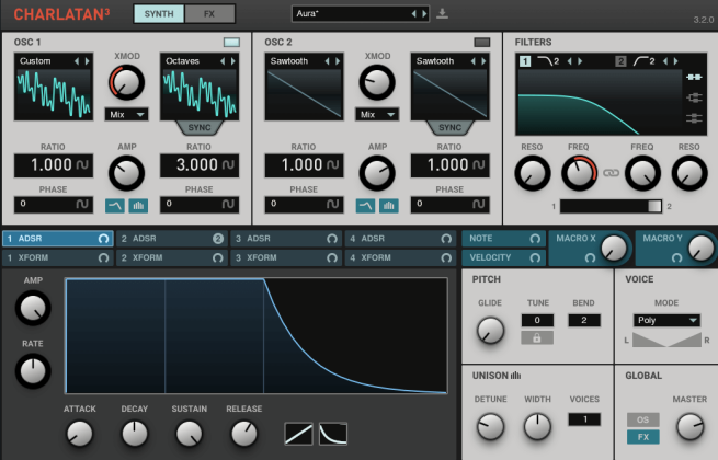 Charlatan 3 Free Synth VST Plugin with 63 Preset Instruments