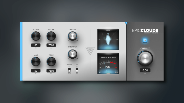 EpicClouds Free Reverb VST Plugin with 15 Free Reverb Presets