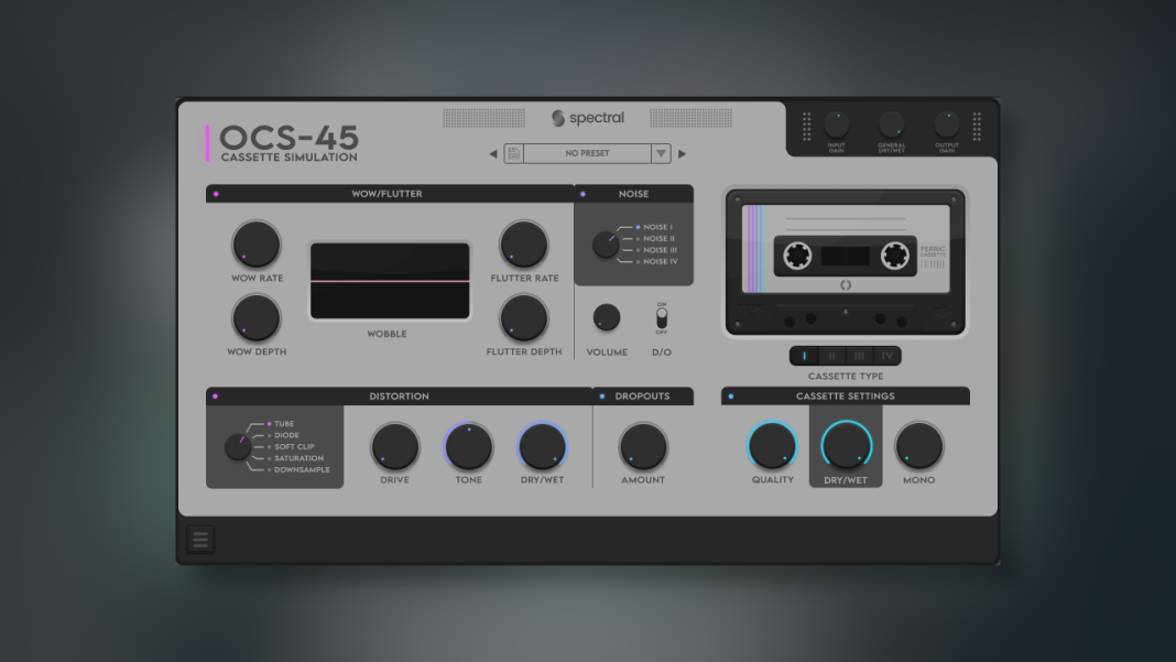 OCS-45 Cassette Simulator Lofi & Vintage Feel VST Plugin