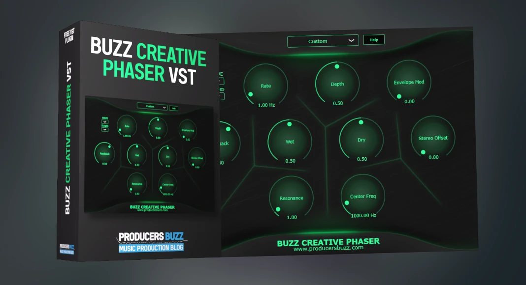 Buzz Creative Phaser VST Plugin with 50 Phaser Presets